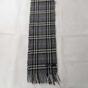 Burberry | Accessories | Burberry Iconic Check Gray Cashmere Scarf ...